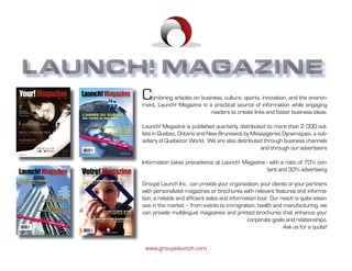 Groupe Launch Brochure_English | PPT