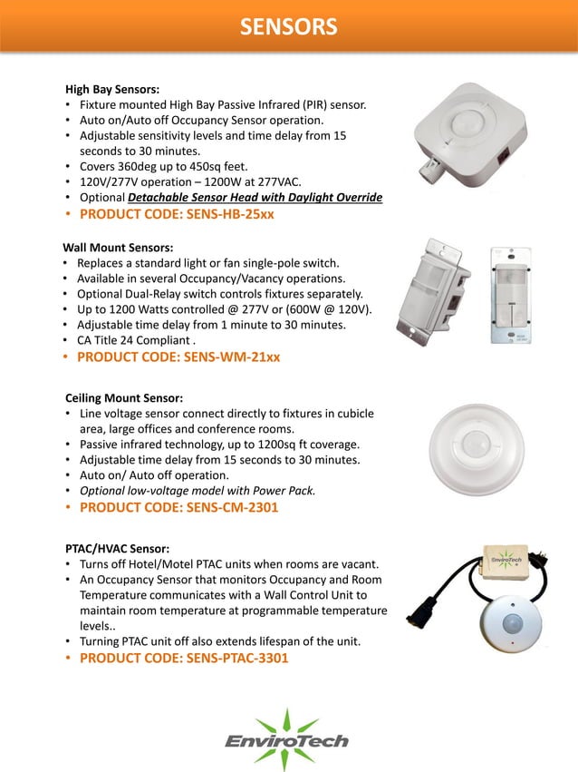 EnviroTech Lighting Product Brochure - Fluorescent, Induction, LED ...