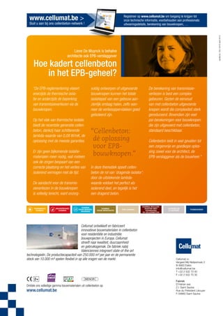 CELLUMAT - Brochure EPB BLOC | PDF
