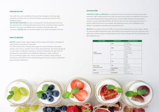 DALTON BIOTECNOLOGIE - Brochure fermented milk | PPT