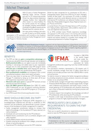 Brochure FACILITY MANAGEMENT PROFESSIONAL FMP TRAINING DUBAI | PDF ...