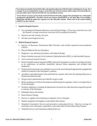 Blue Cross Blue Shield Brochure | PDF