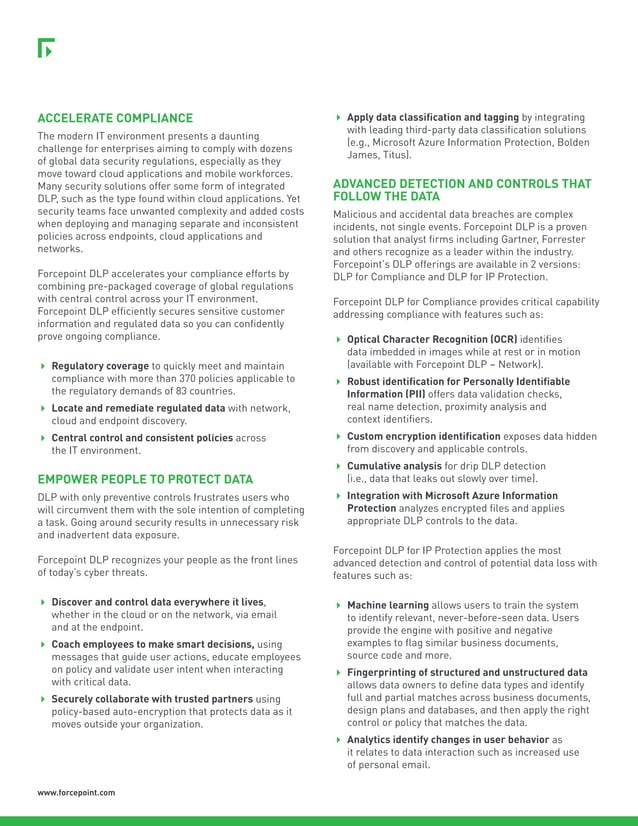 Brochure forcepoint dlp_en | PDF