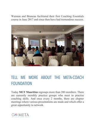 Go Meta Training 2019 | PDF | Workshops and Classes | Hobbies & Interests