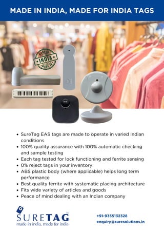 EAS anti theft Tags - SureTag for retail security | PDF