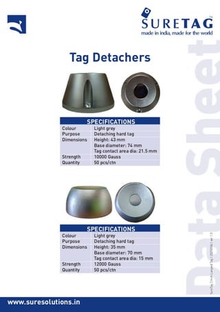 EAS anti theft Tags - SureTag for retail security | PDF