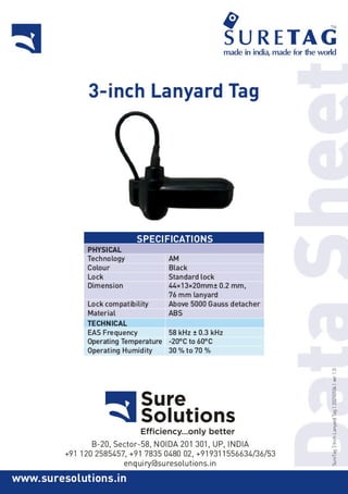 EAS anti theft Tags - SureTag for retail security | PDF