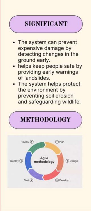 LANDSLIDE MONITORING AND ALERT SYSTEM FINAL YEAR PROJECT BROCHURE | PPTX
