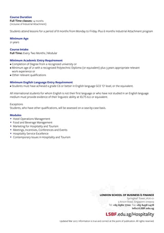 LSBF Brochure by Study Metro | PPT