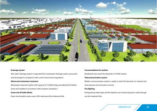 Mẫu thiết kế Brochure giới thiệu khu công nghiệp Vinatex Id | PDF