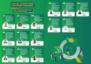 PMP Exam Preparation Course Detailed Outline | PDF