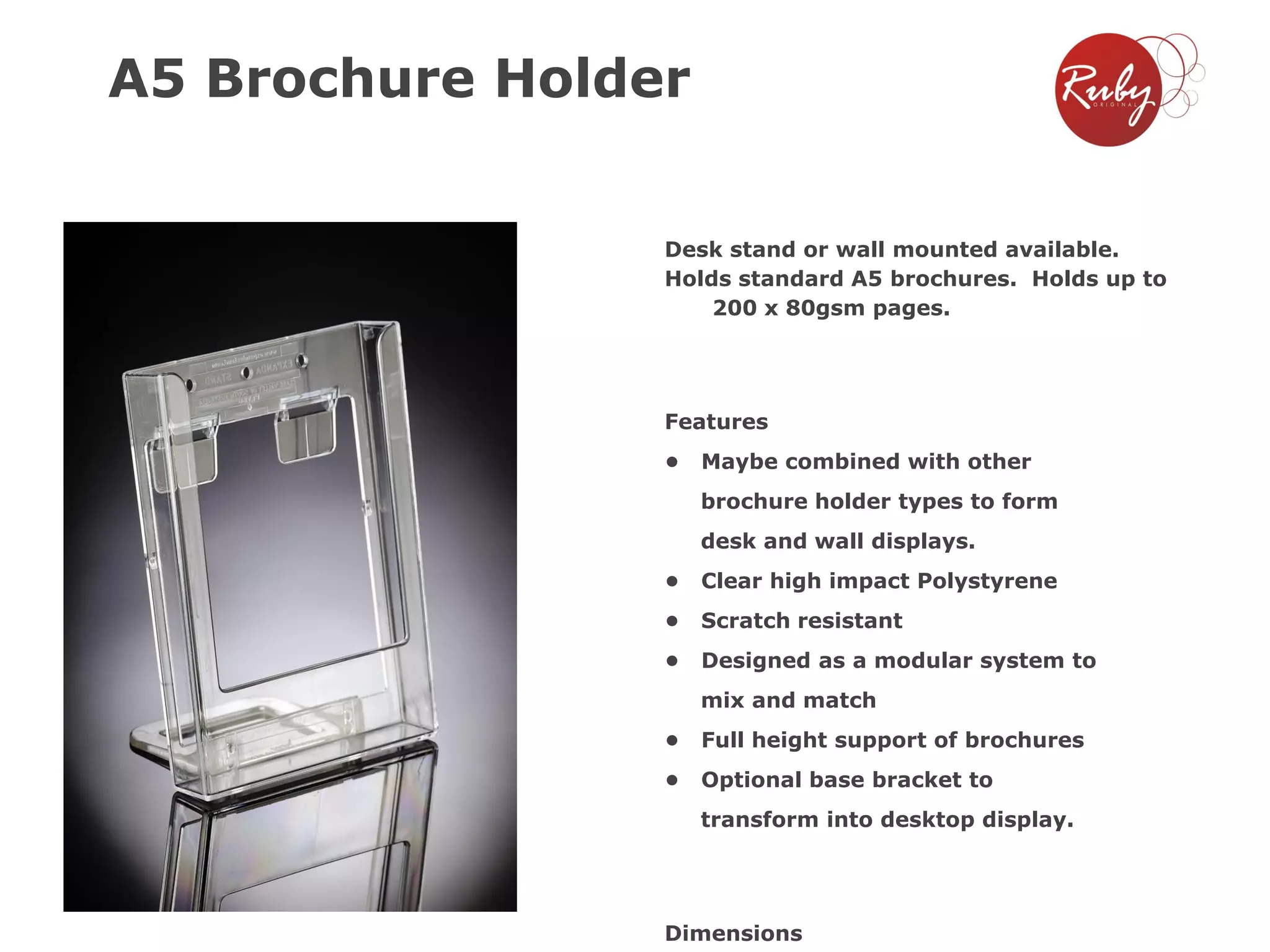 Brochure holders & display systems | PDF