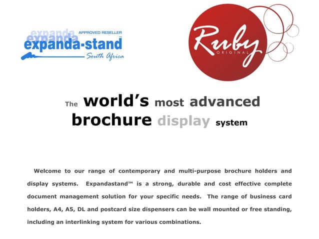 Brochure holders & display systems | PPT