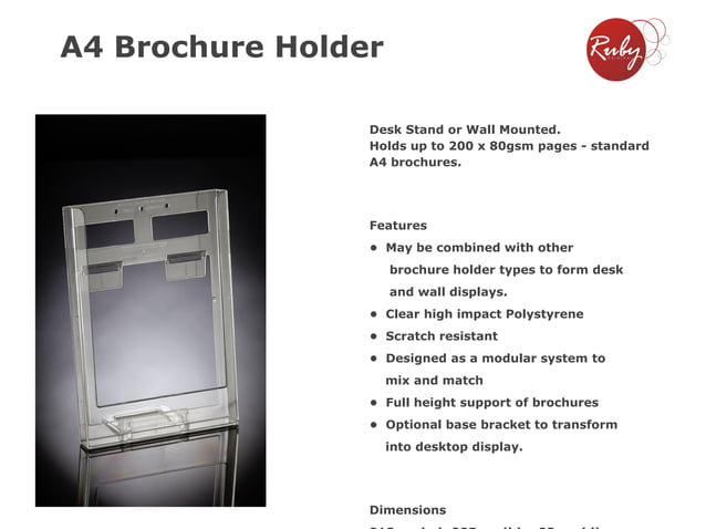 Brochure holders & display systems | PPT