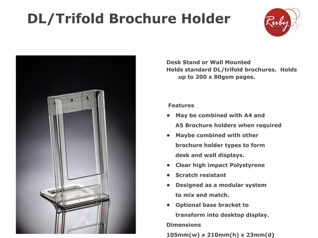 Brochure holders & display systems | PPT
