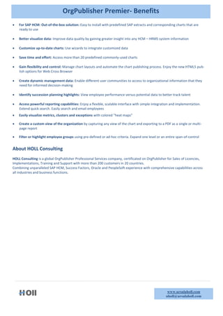 OrgPublisher- HOLL Consulting Brochure | PDF