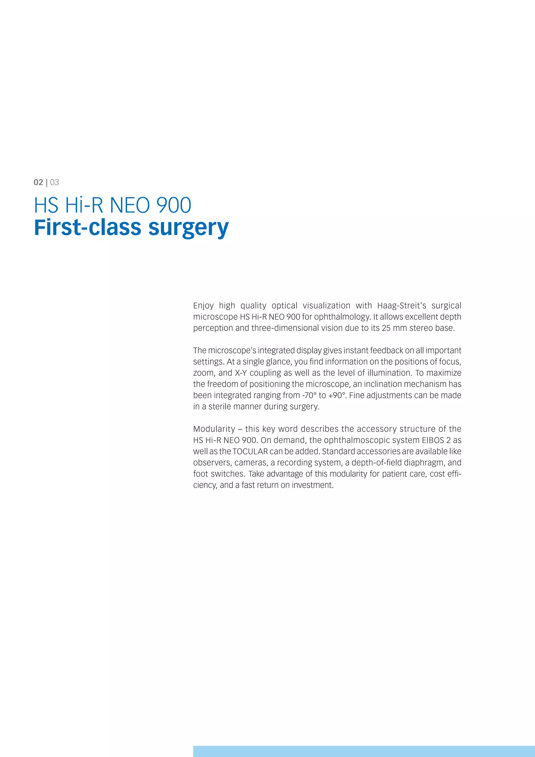 HS Hi-R NEO 900 brochure | PDF