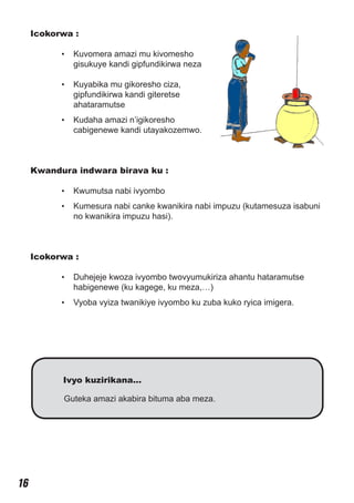 Ndiyemeje guharanira isuku no gutunganya neza imicafu - CTB BURUNDI ...