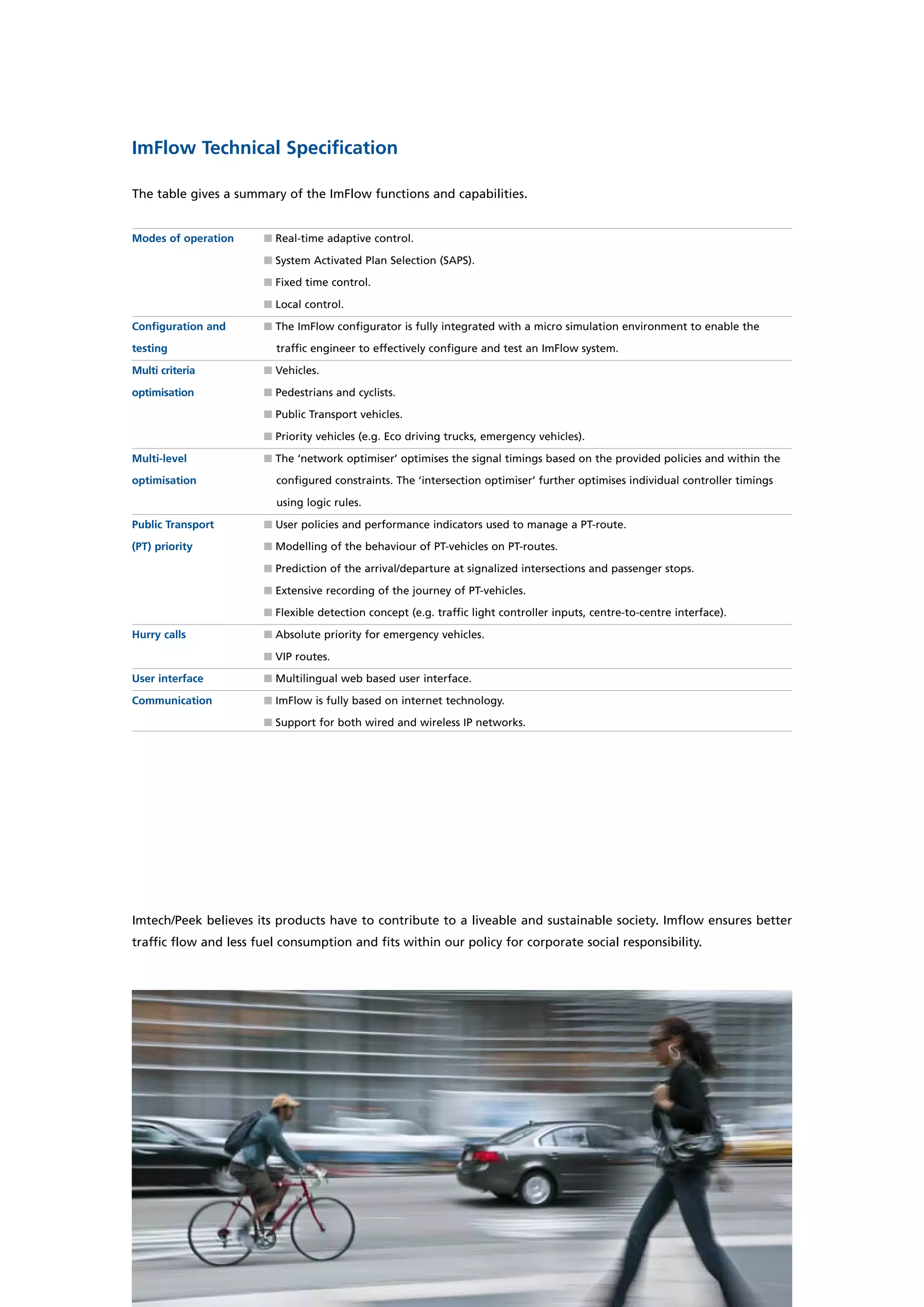ImFlow Adaptive Traffic Management System | PDF