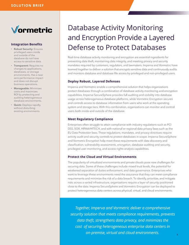 Brochure Imperva Vormetric | PDF