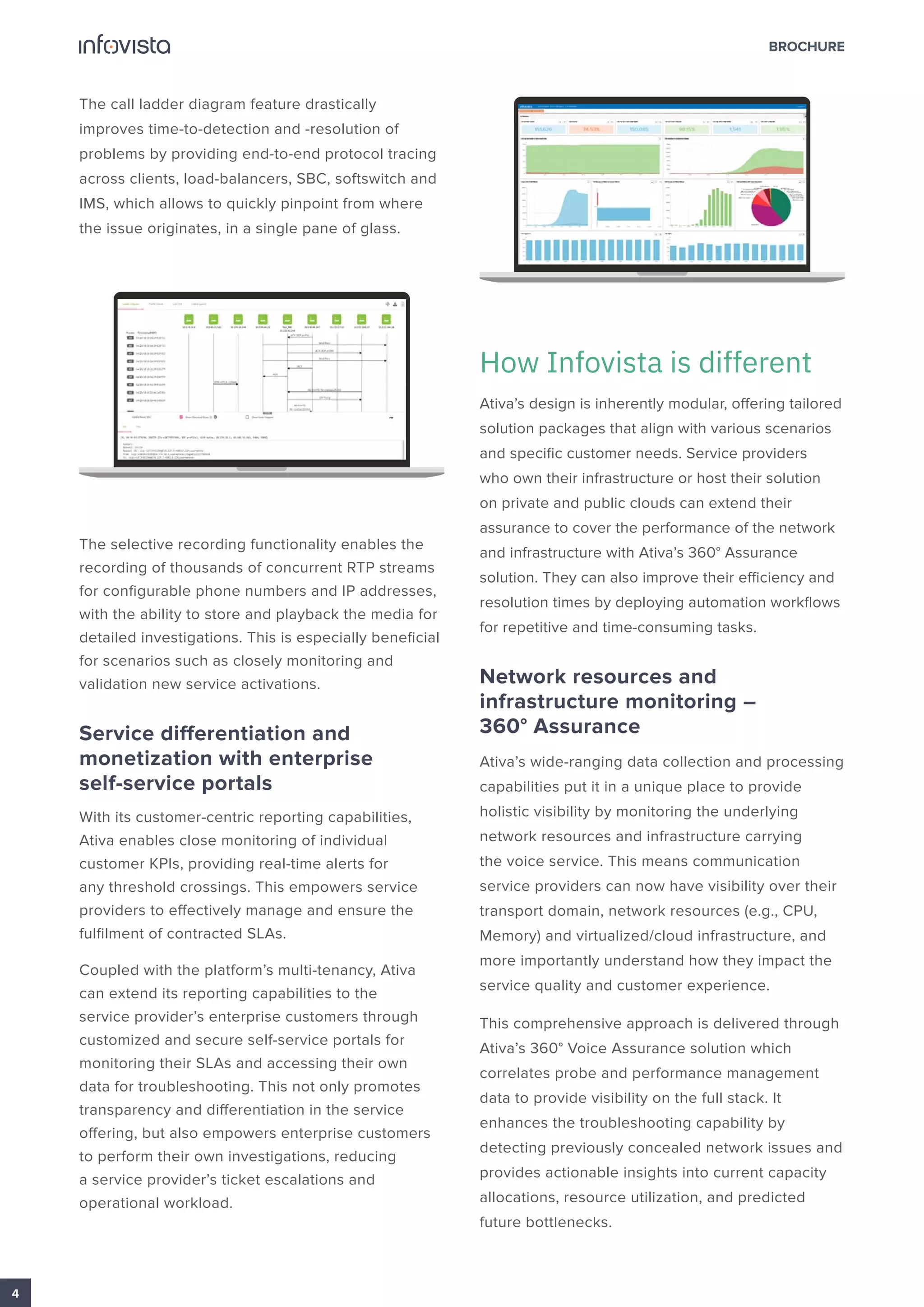 Ativa™ for fixed voice | Brochure | Infovista | PDF