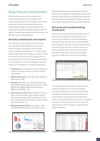 Ativa™ for fixed voice | Brochure | Infovista | PDF