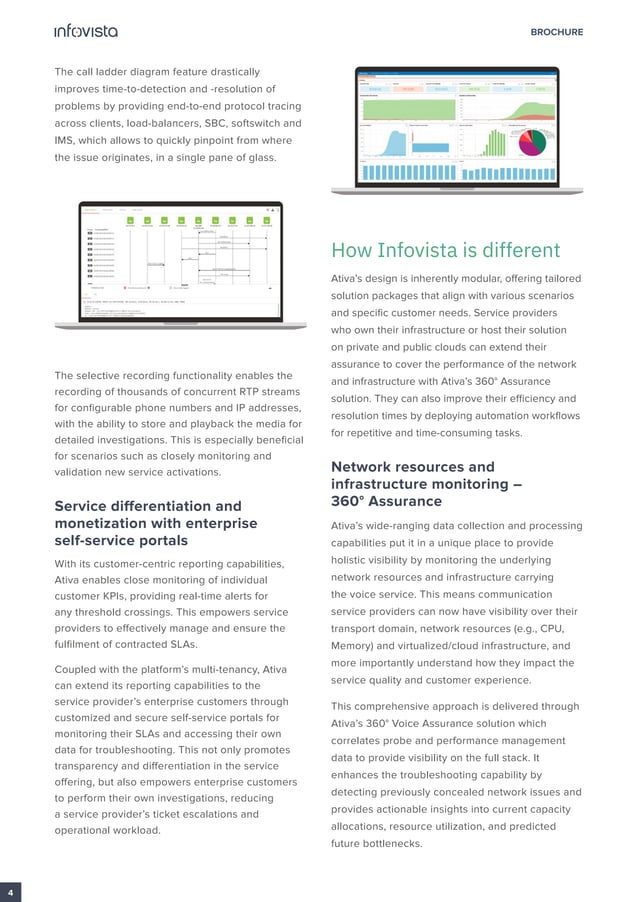 Ativa™ for fixed voice | Brochure | Infovista | PDF