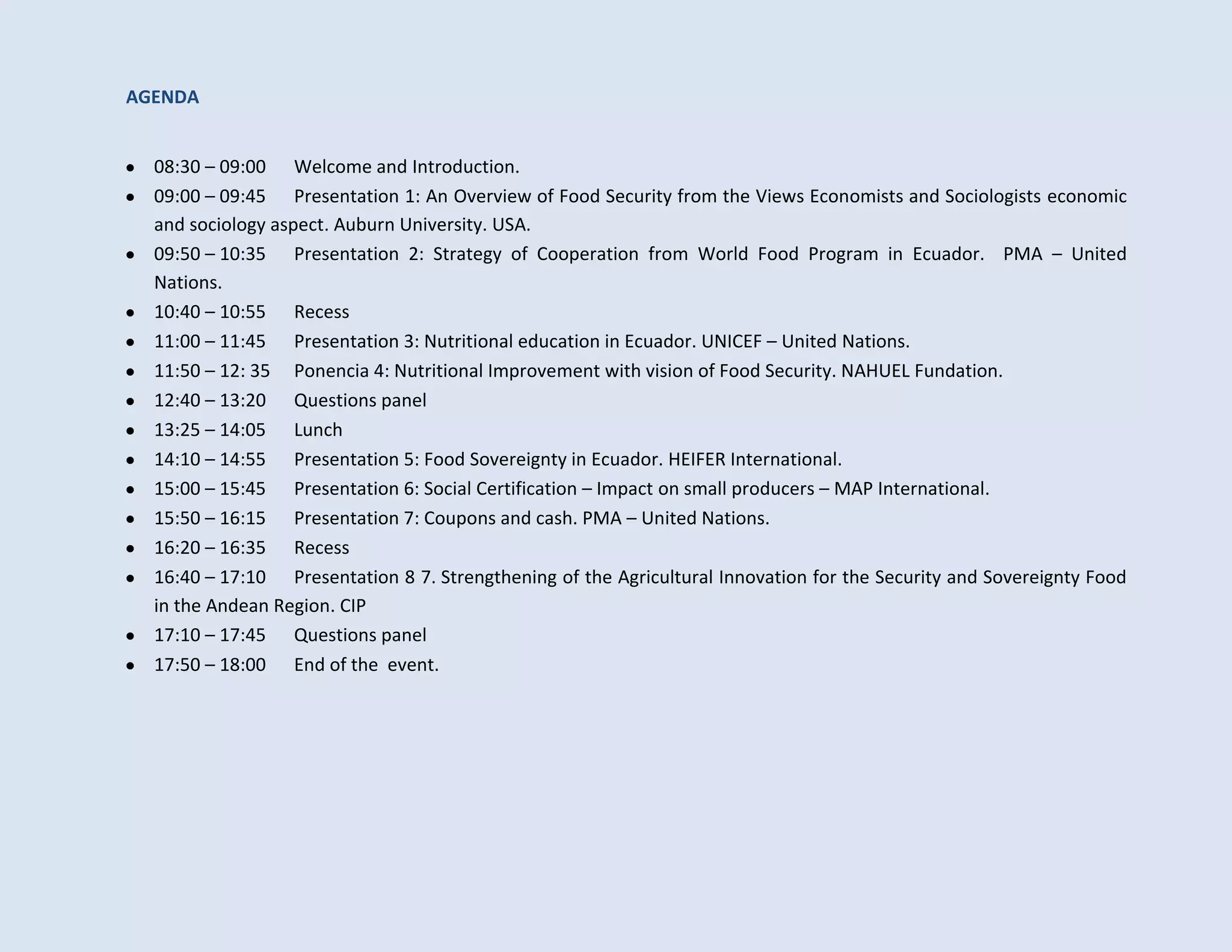 Food security | DOCX | Food Movements | Food & Drink