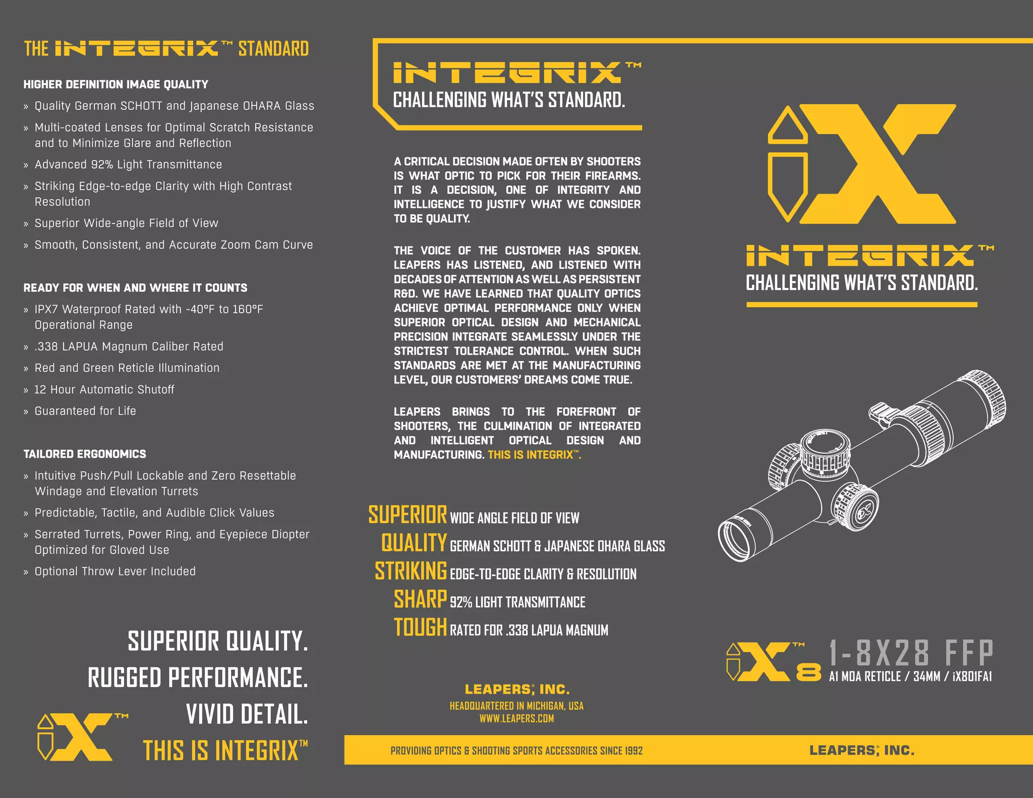 Brochure | Integrix iX8 1-8x28 | Optics Trade | PDF