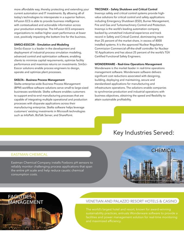 Brochure Invensys Operations Management 04 11 | PDF