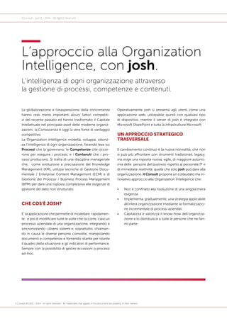 josh 6: the Organization Intelligence software | PDF