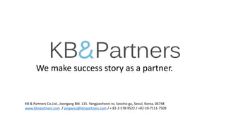 Brochure_KB&Partners | PPTX