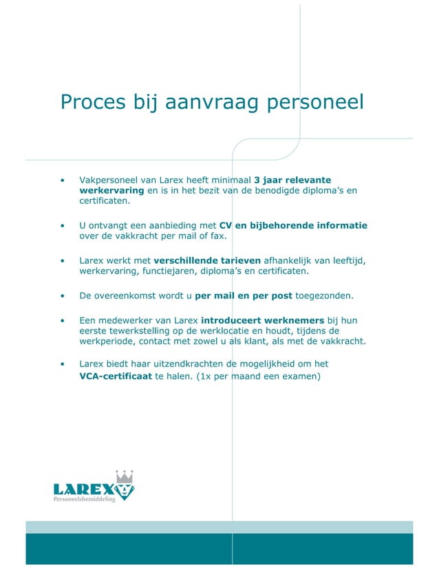 Brochure Larex | PDF