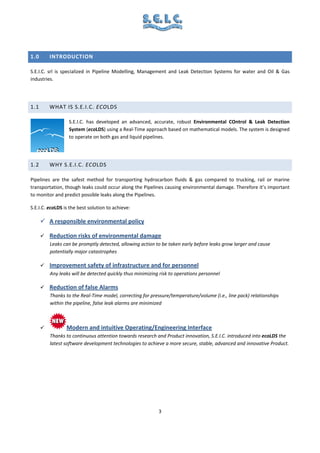 ecoLDS - Environmental COntrol & Leak Detection System | PDF