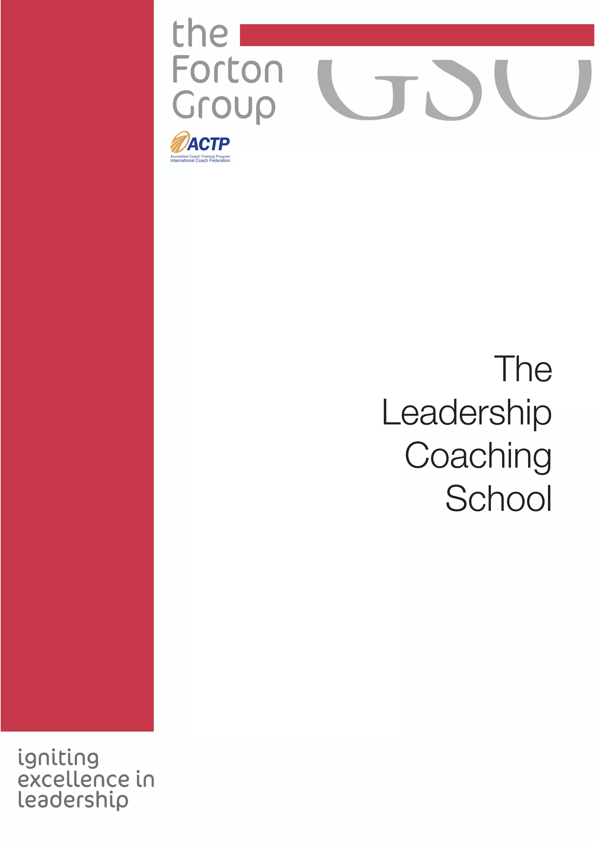 Brochure leadership coaching school | PDF