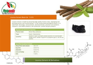 Brochure licorice phytomedix | PPT