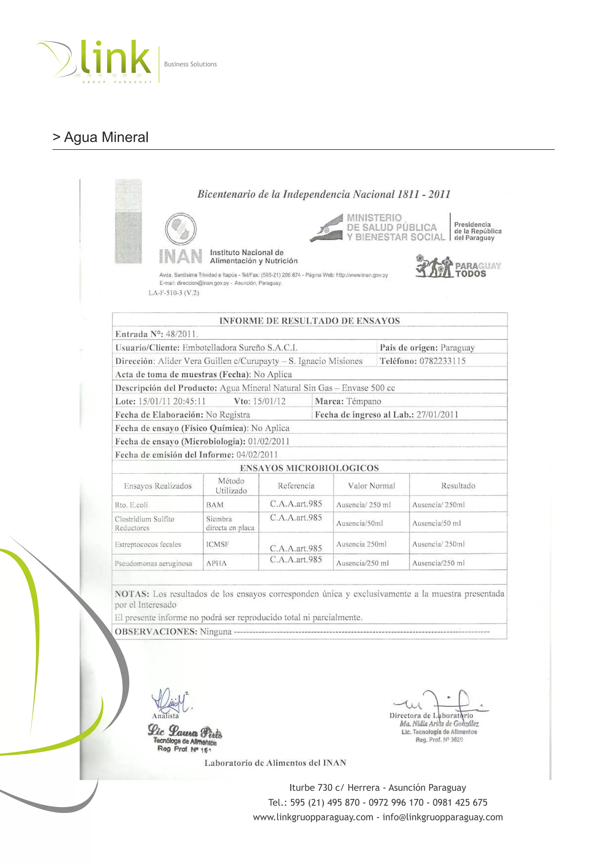 Brochure Link Group Paraguay | PDF