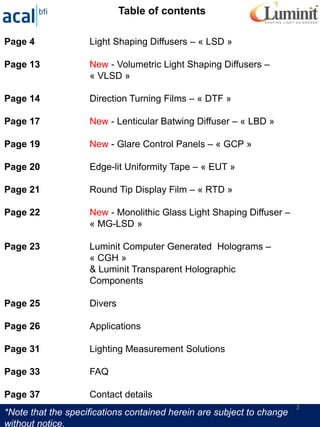 Brochure LUMINIT Acal BFi Novembre2017 | PDF