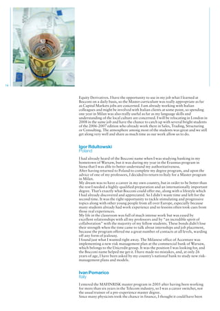 MAFINRISK Master of Quantitative Finance and Risk Management | PDF