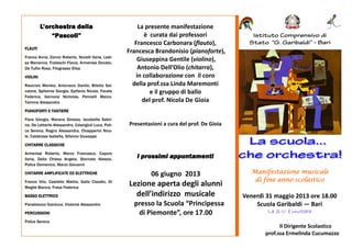Brochure manifestazione fine annook | PPT