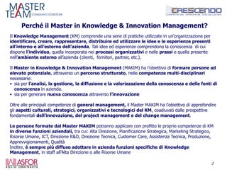 Master in Knowledge & Innovation Management | PDF