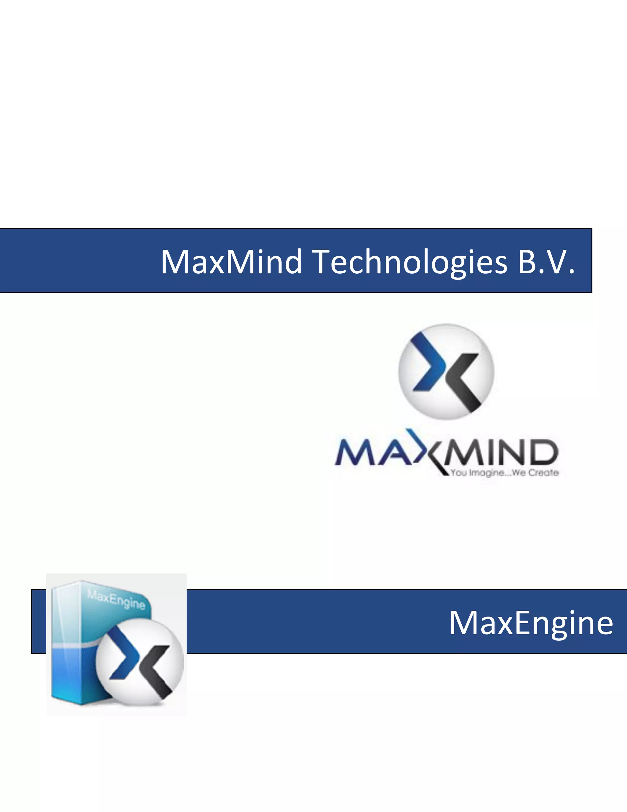 Brochure MaxMind MaxEngine | PDF
