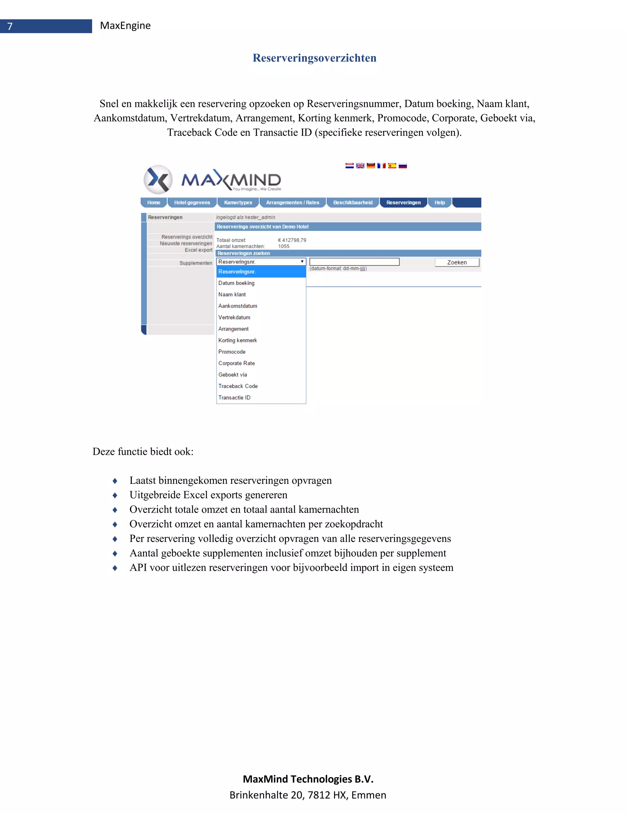 Brochure MaxMind MaxEngine | PDF