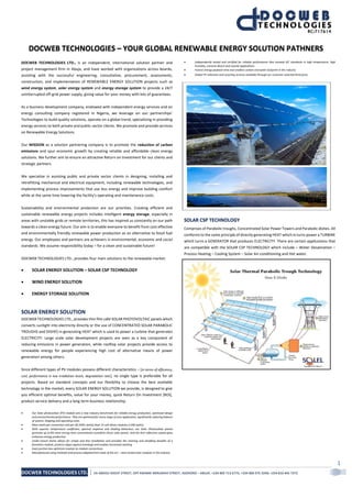 RENEWABLE ENERGY SOLUTIONS | PDF
