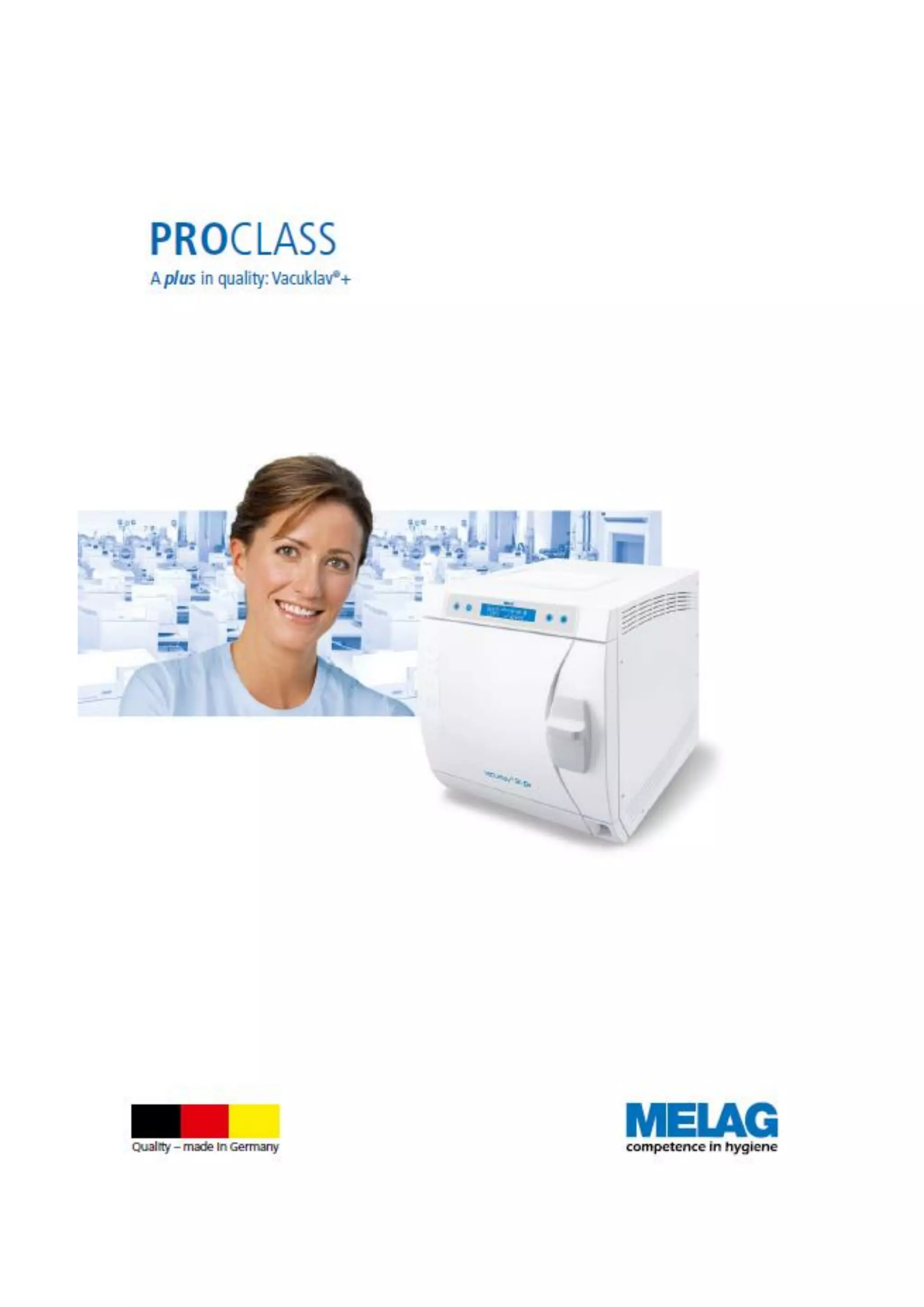 Brochure melag pro class vacuklav(r) plus | PDF