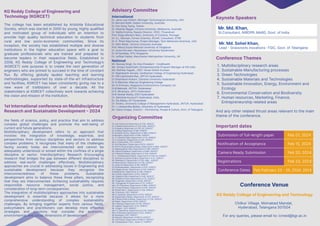 Brochure of International Conference.pdf | Business Expos & Conferences ...
