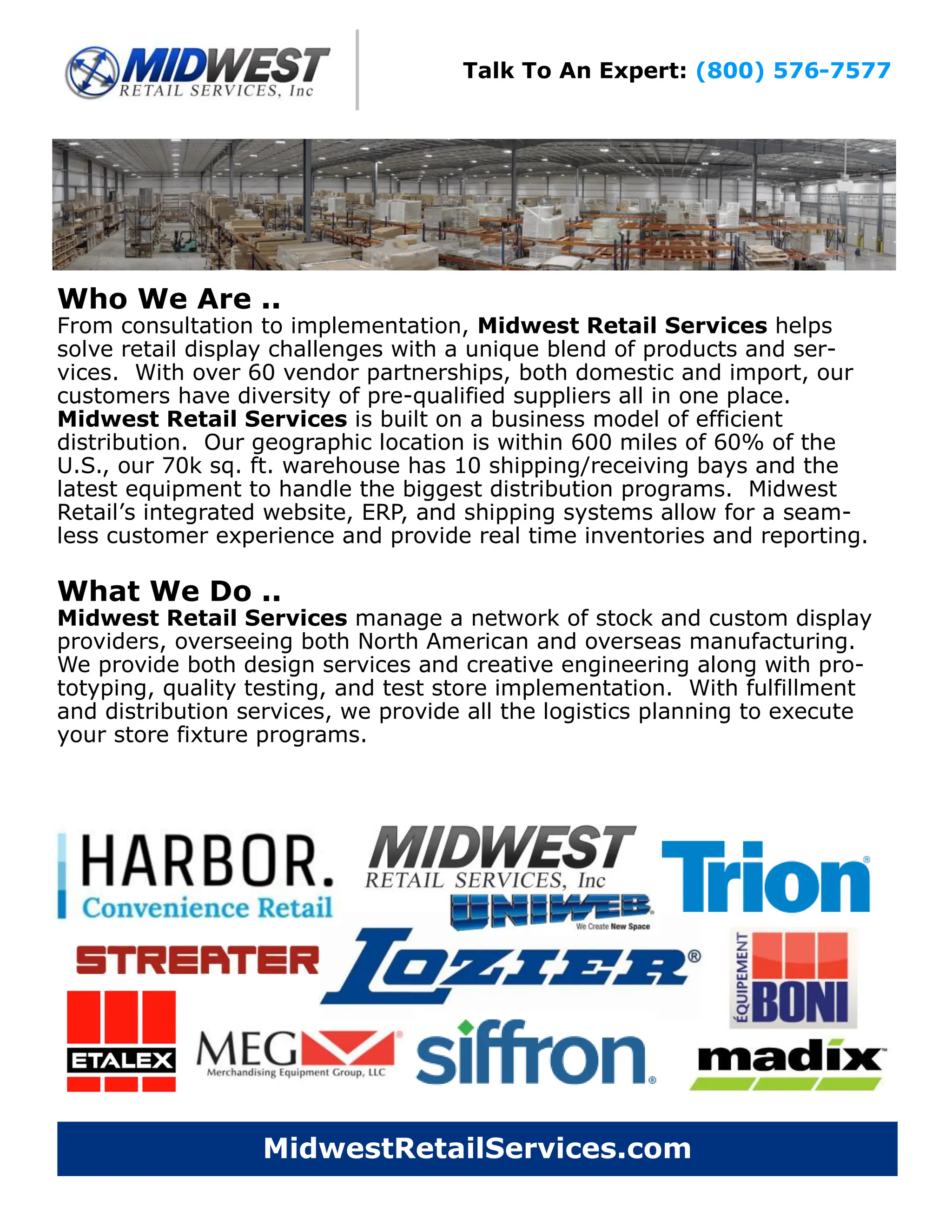 Midwest Retail Services Services and Product Brochure | PDF