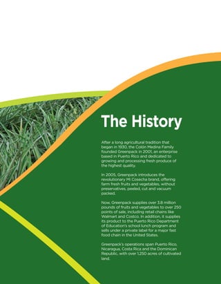 Brochure Mi Cosecha chips and fruit | PDF | Agriculture | Industries