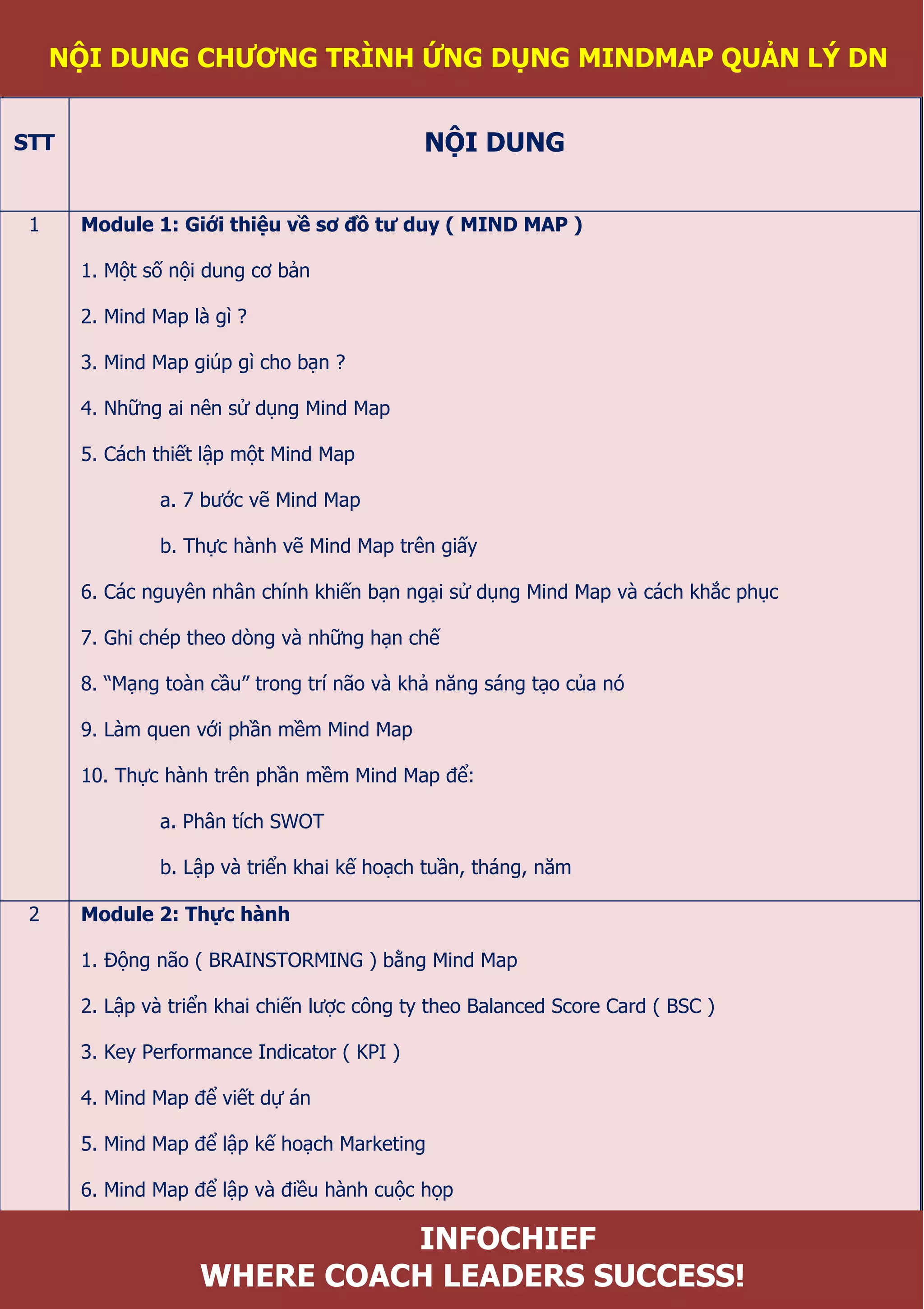 Brochure mindmap | PDF