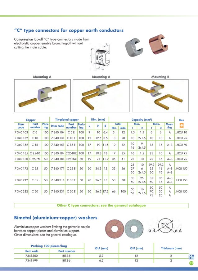 Mecatraction - Photovoltaic PV Cable Connectors & Earth Clamps | PDF